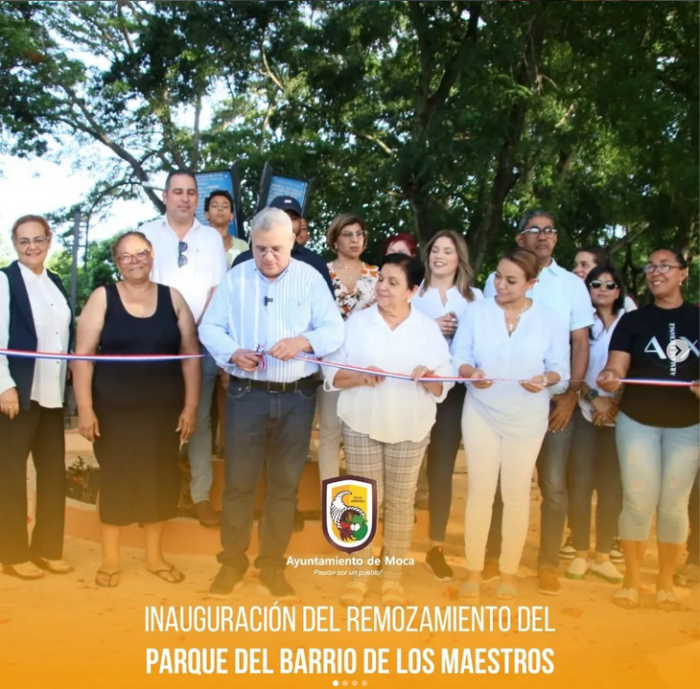 Inauguración del remozamiento del parque barrio de los Maestros ...